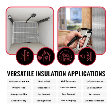 Sealtech Ultra Heavy Duty 10mm Reflective Insulation Roll Soundproofing Thermal Shield 36 in. X ...